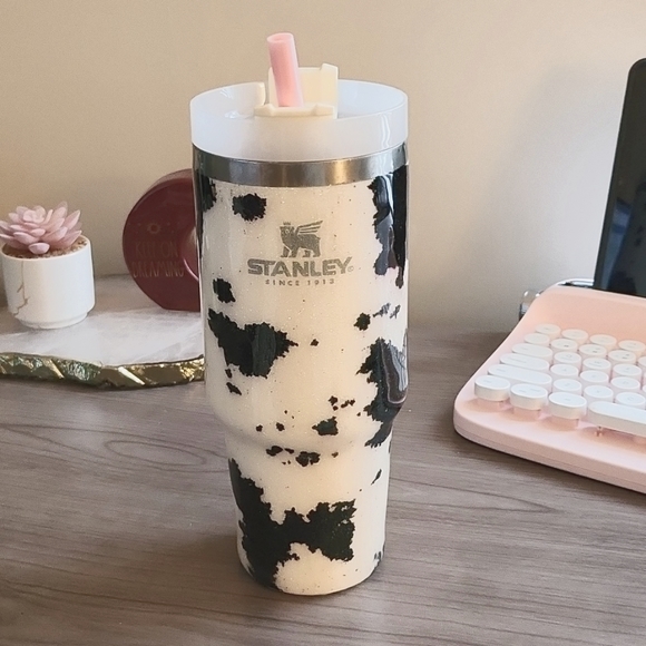 Stanley | Dining | Stanley Adventure Quencher 3oz Cow Print | Poshmark